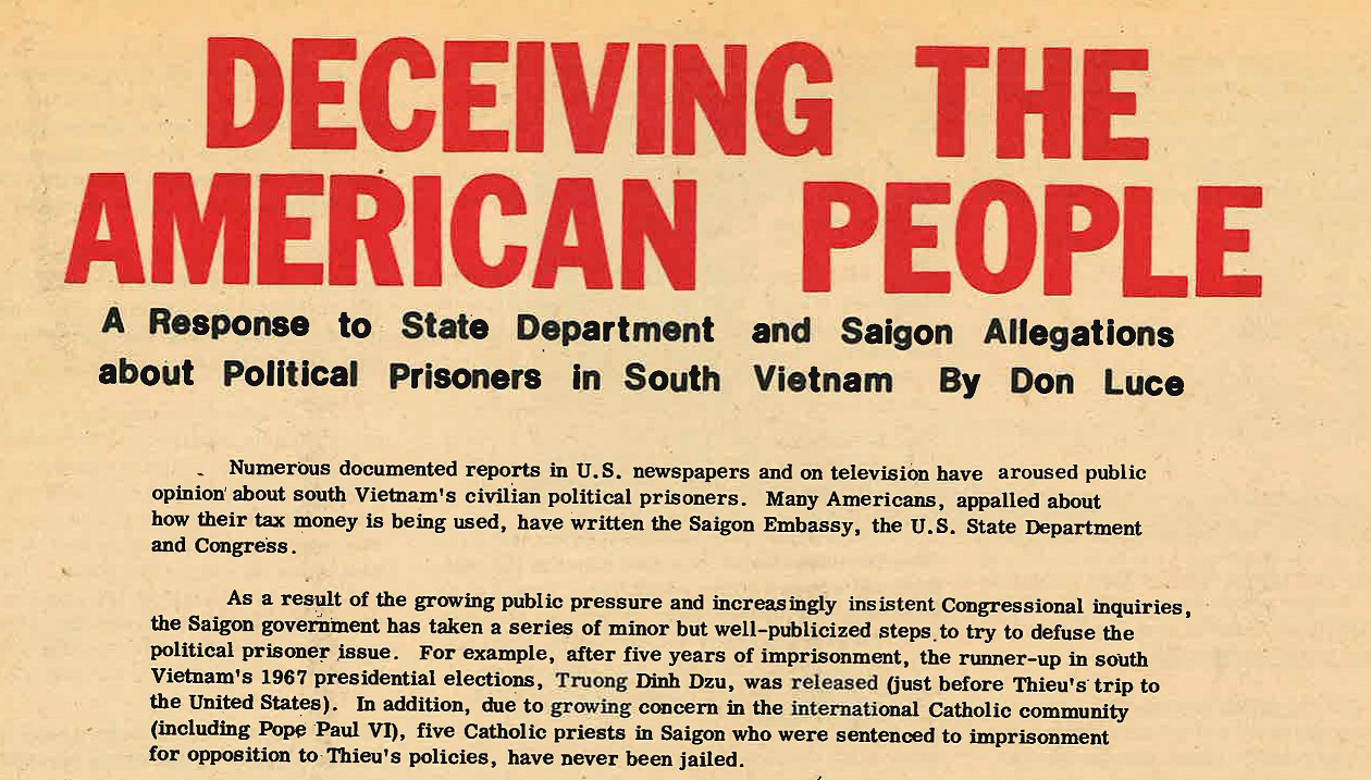 Deceiving the American People - Vietnam | American Friends Service Committee